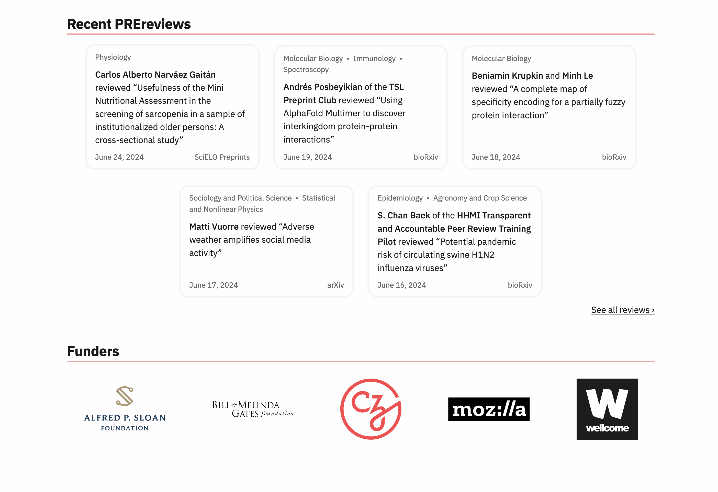 PREreview – ReimagineReview