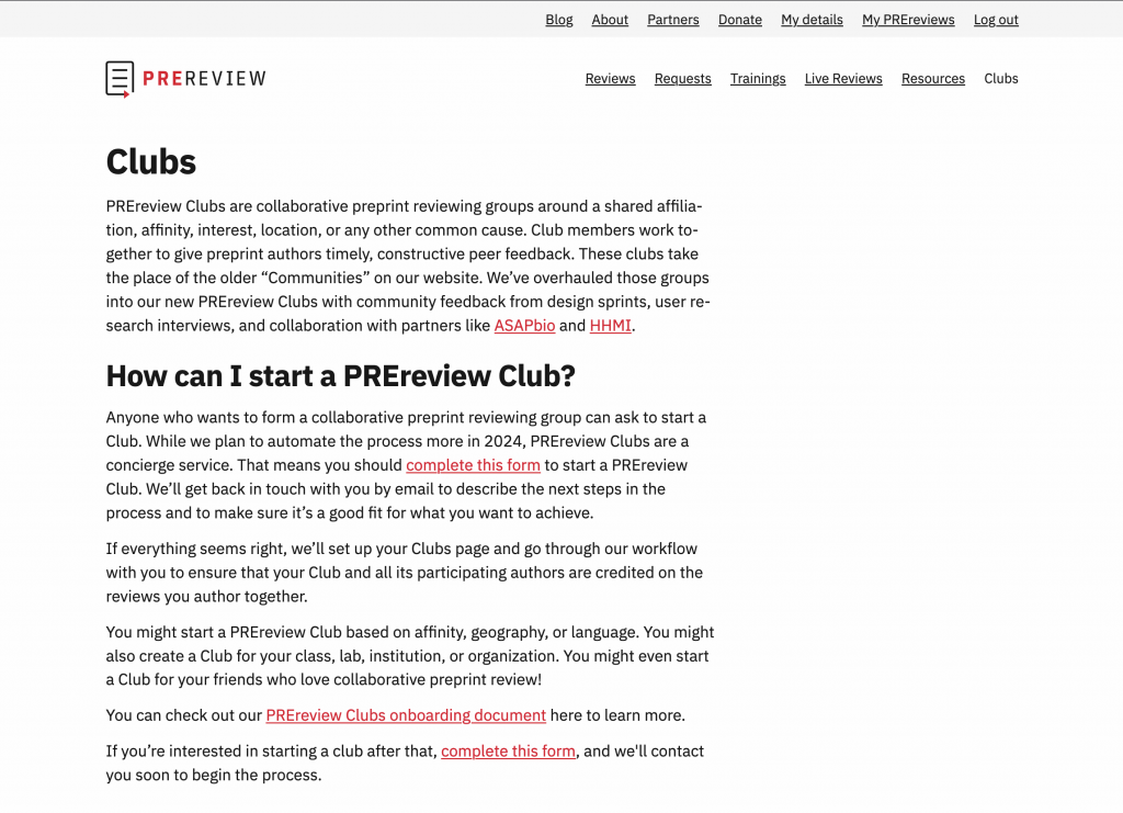 PREreview – ReimagineReview