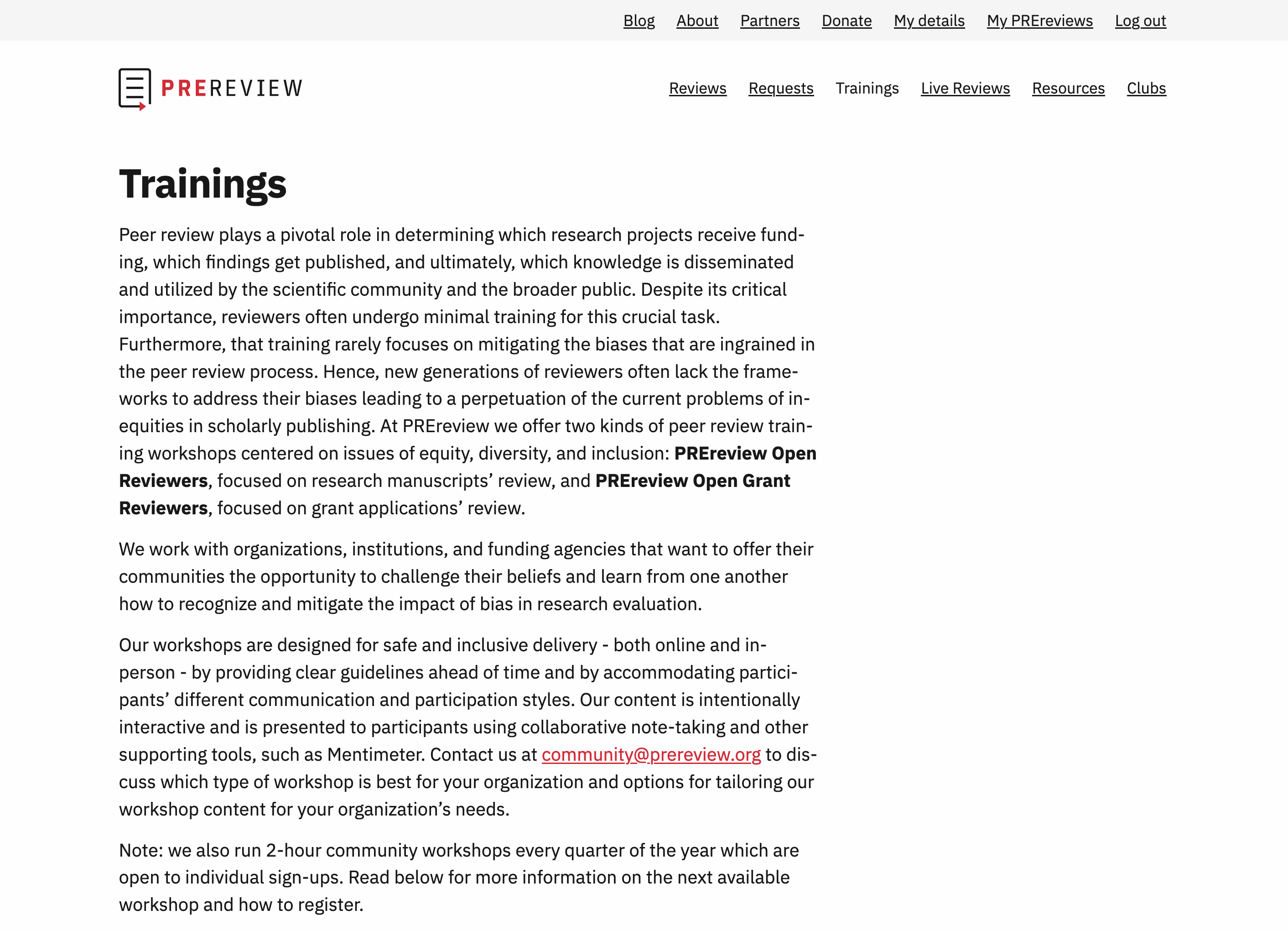 PREreview – ReimagineReview